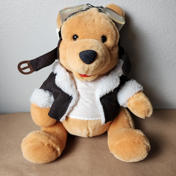 Disney | Toys | Vintage Disney Winnie The Pooh Aviator Pilot Jointed ...